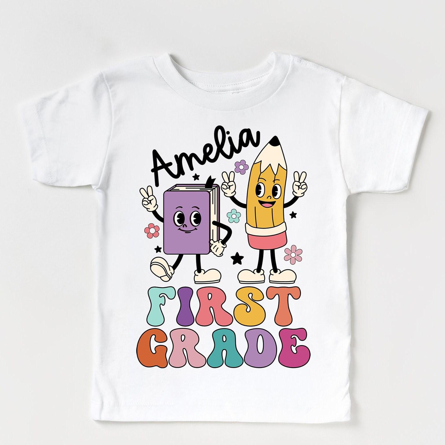 Personalized First Grade Shirt, Personalized Back to School Shirt ...