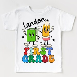 Personalized First Grade Shirt, Personalized Back to School Shirt ...