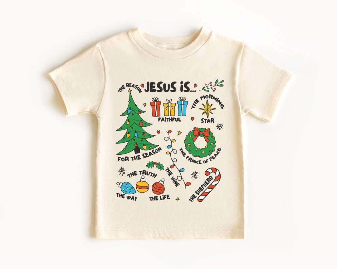 Jesus is the Reason Shirt, Retro Christmas Kids Shirt, Christian ...
