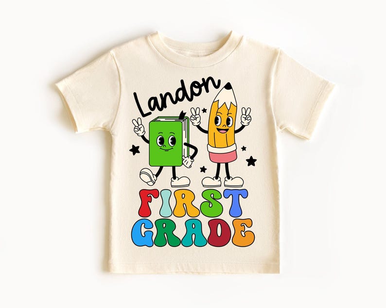 Personalized First Grade Shirt, Personalized Back to School Shirt ...