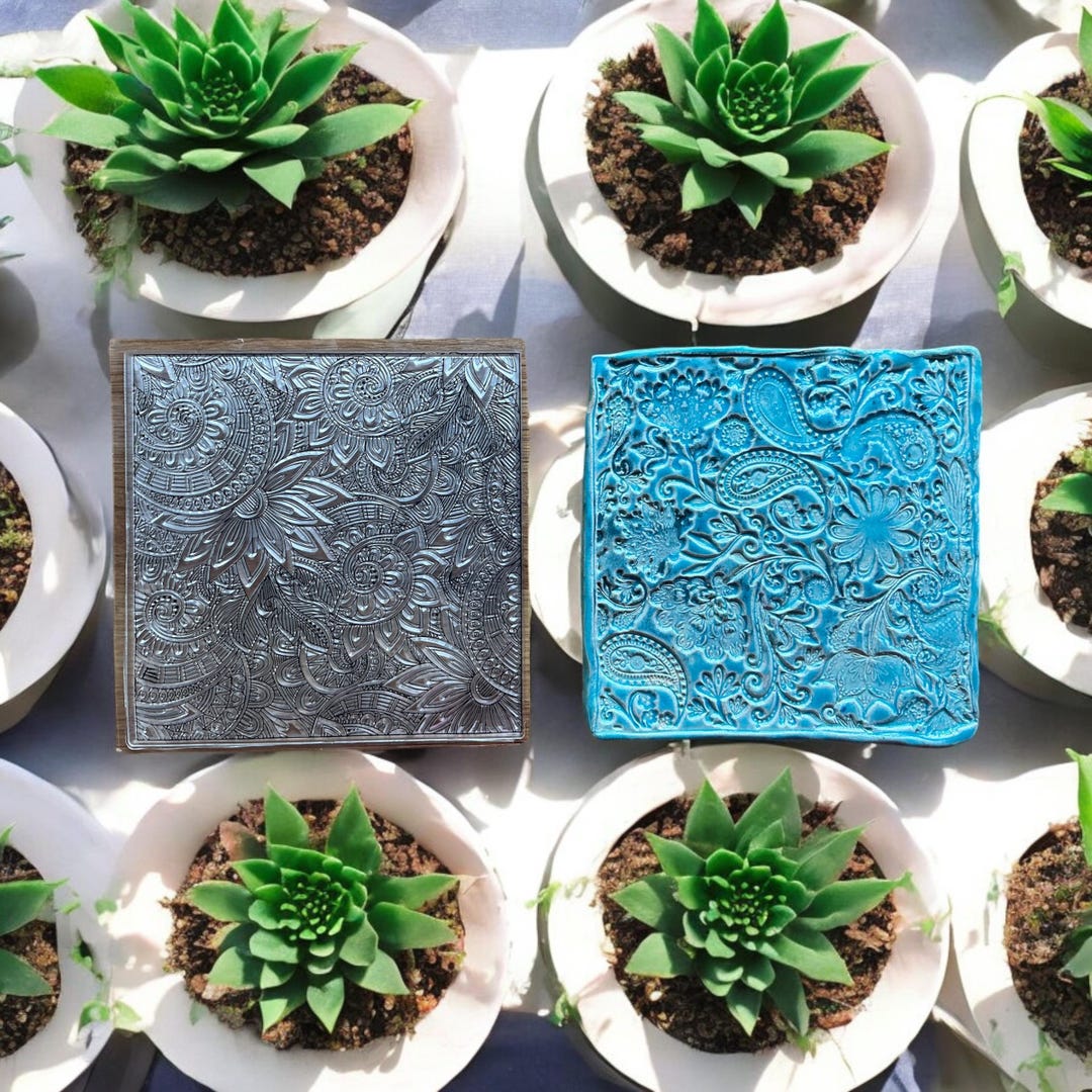 Clay Embossing Stamp High-quality Silicone Super Pattern for Tiles or ...