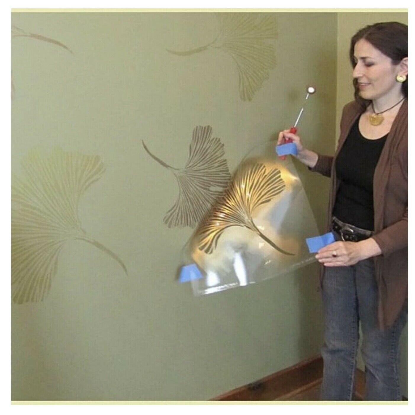 Stencil Gingko Pattern for DIY Decorative Wall Design Creative - Etsy