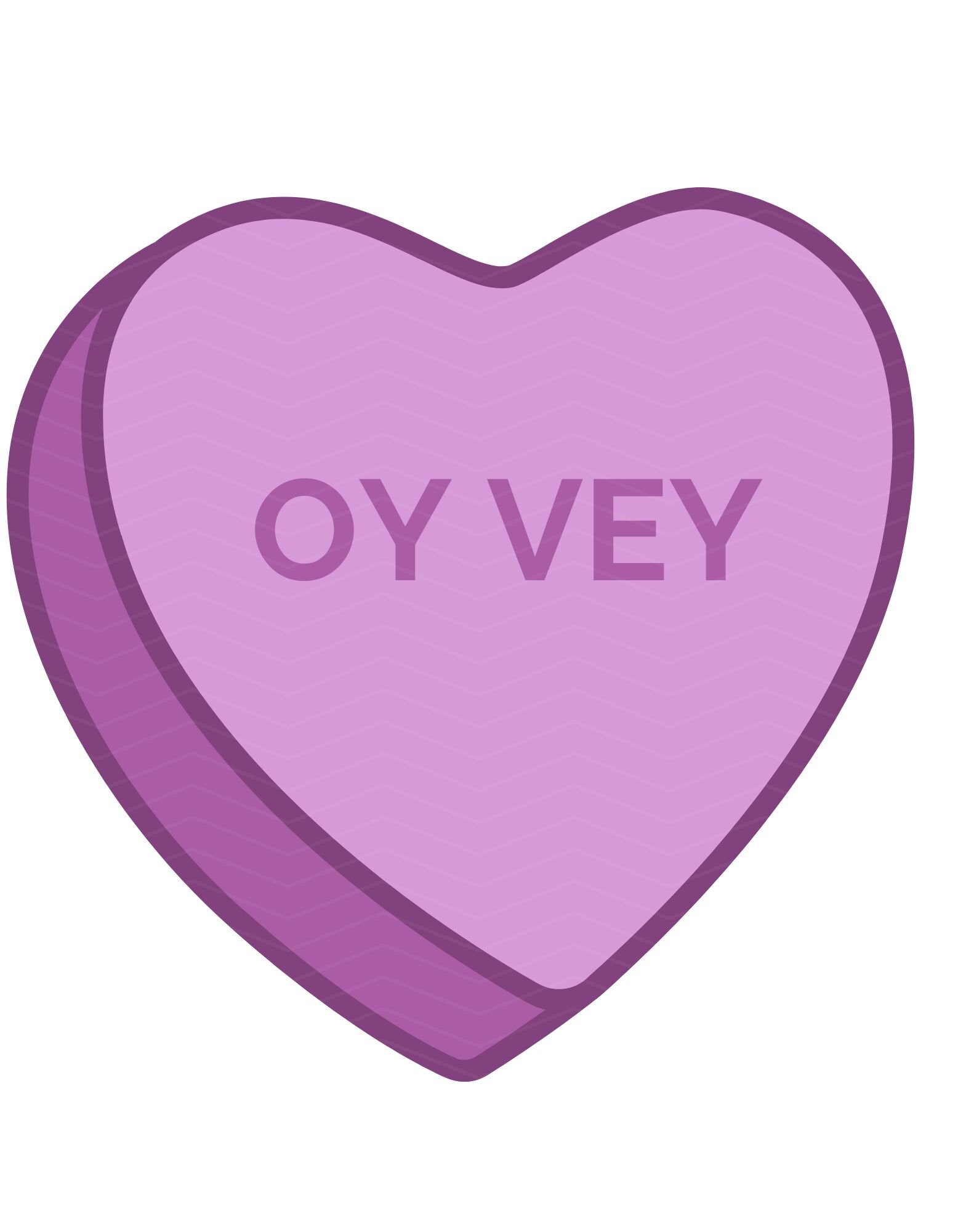 OY VEY - Funny Conversation Heart SVG - Valentine's and Anti-valentine ...