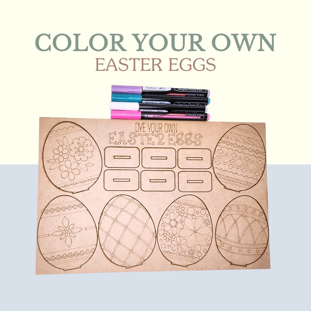 Color Your Own Easter Eggs Decor | Dye Your Own Eggs | Egg Decorating ...
