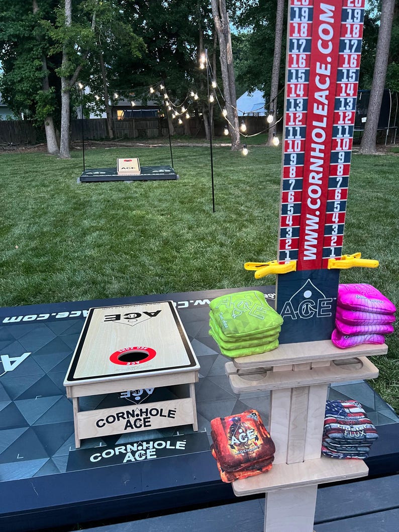 Elite Cornhole Scoreboard Triangle Edition (black/red) - Etsy