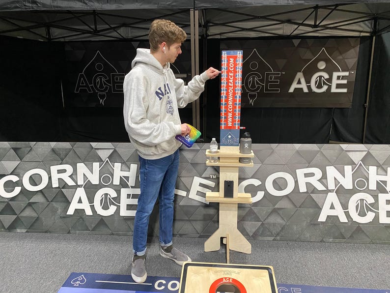 Elite Cornhole Scoreboard Triangle Edition (yellow/white) - Etsy