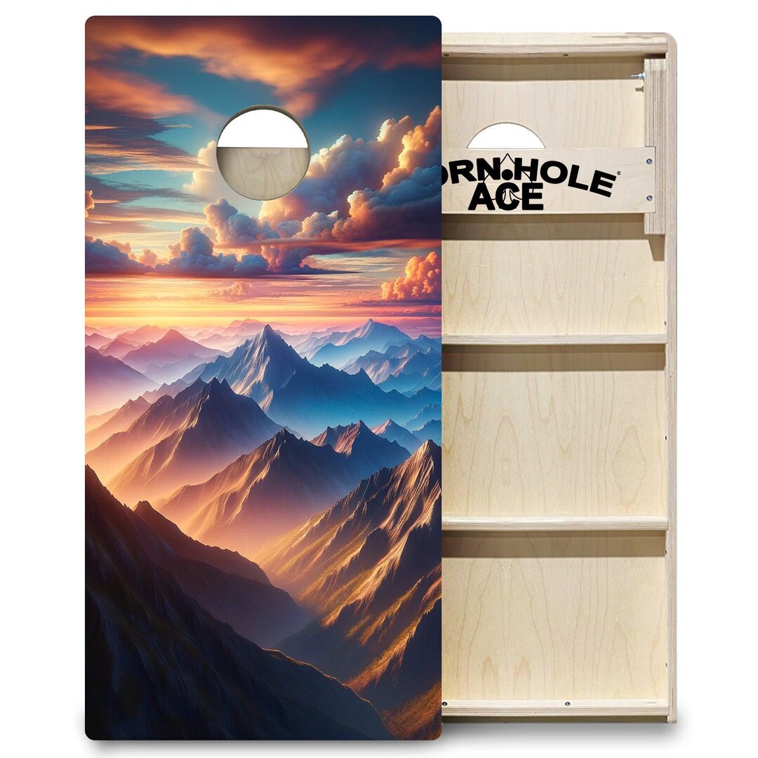 Alpine Sunrise - Cornhole Board Set - Professional - Etsy