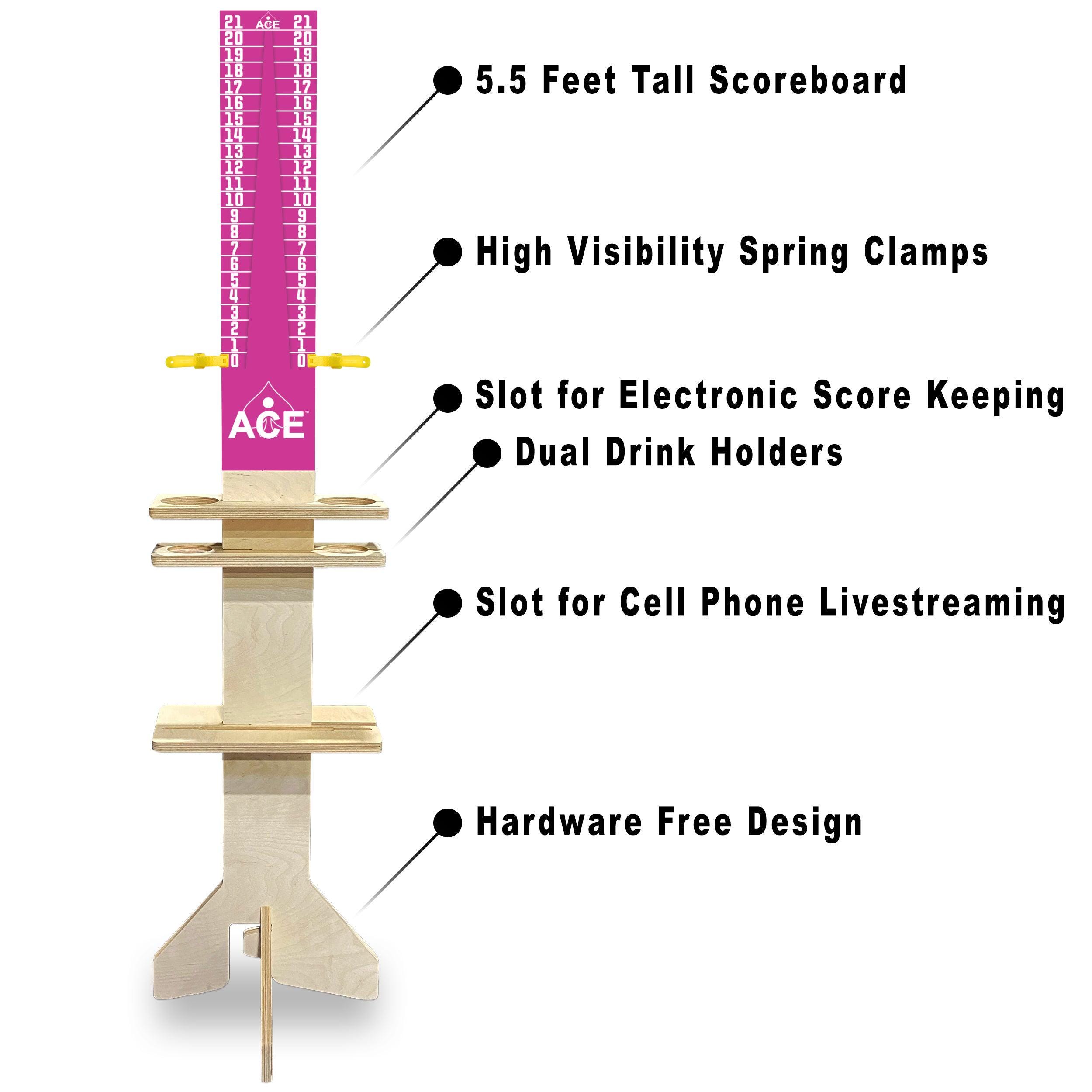 Elite Cornhole Scoreboard Triangle Edition (pink/pink) - Etsy