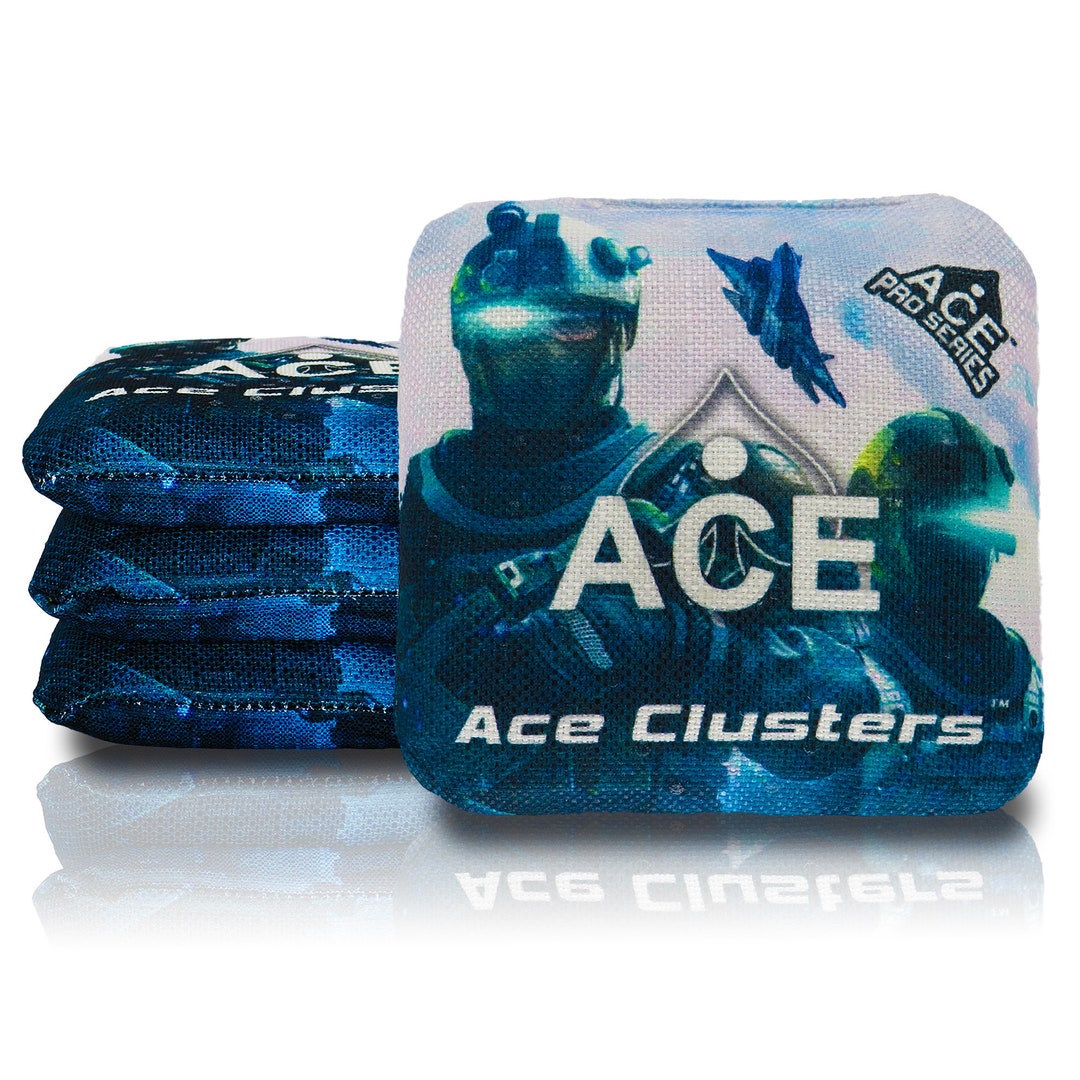Ace Clusters Military ACE Pro Stamped Professional Cornhole Bags Set of ...