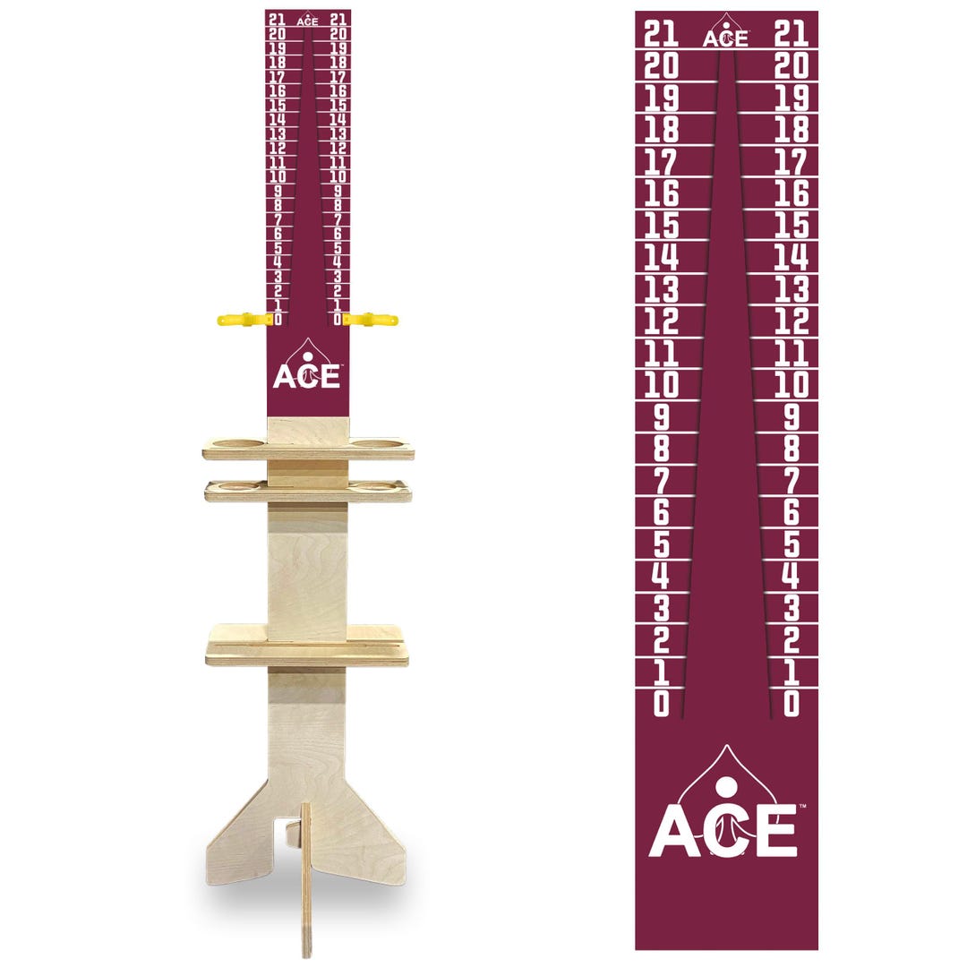 Elite Cornhole Scoreboard Triangle Edition (maroon/maroon) - Etsy