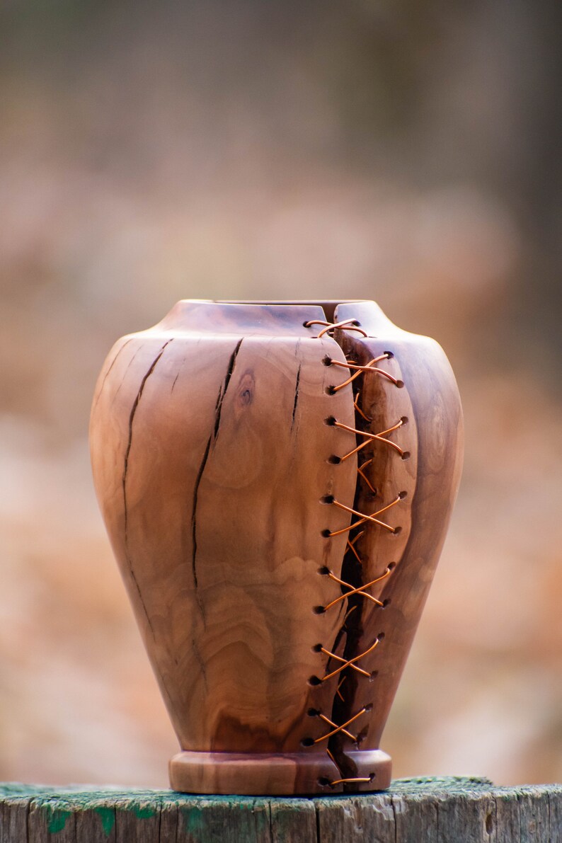 Wooden Vase From Pear Wood - Etsy