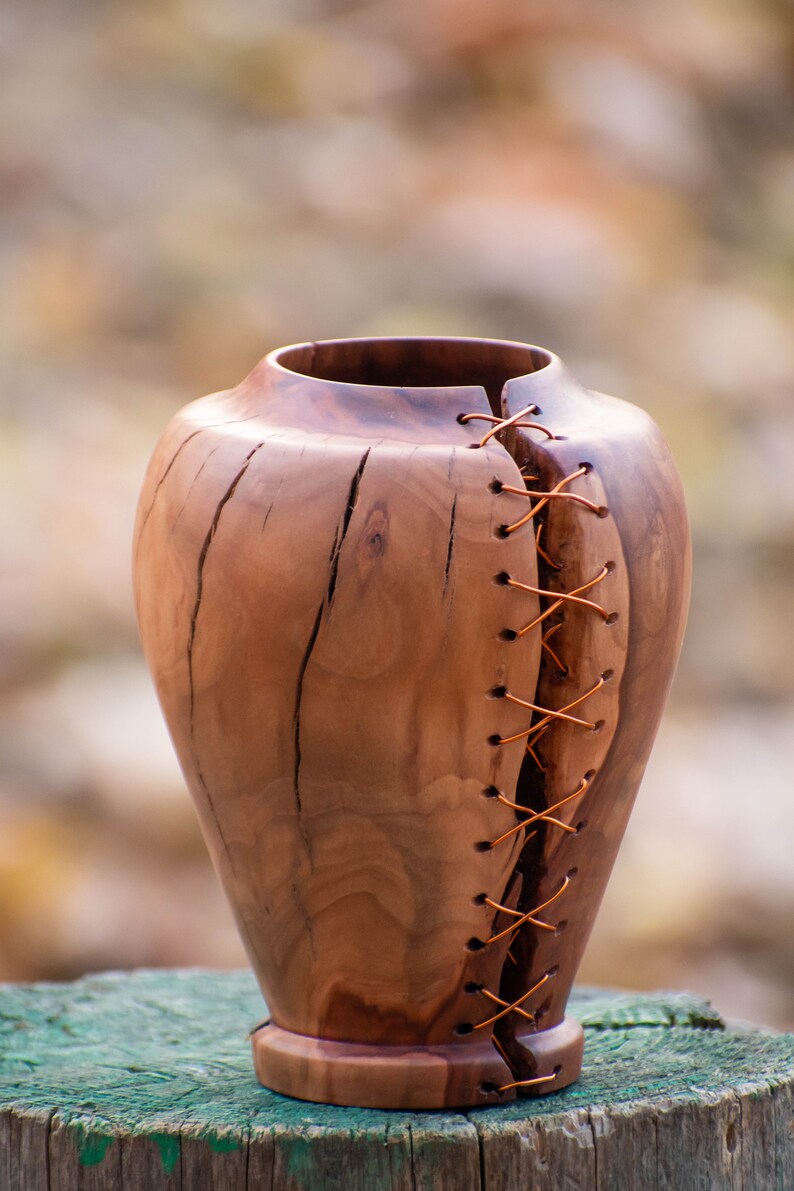 Wooden Vase From Pear Wood - Etsy