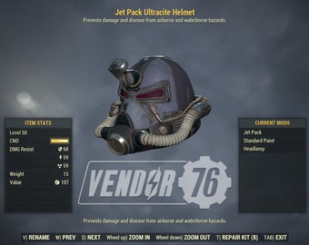 Helmet Fallout 76 - Etsy