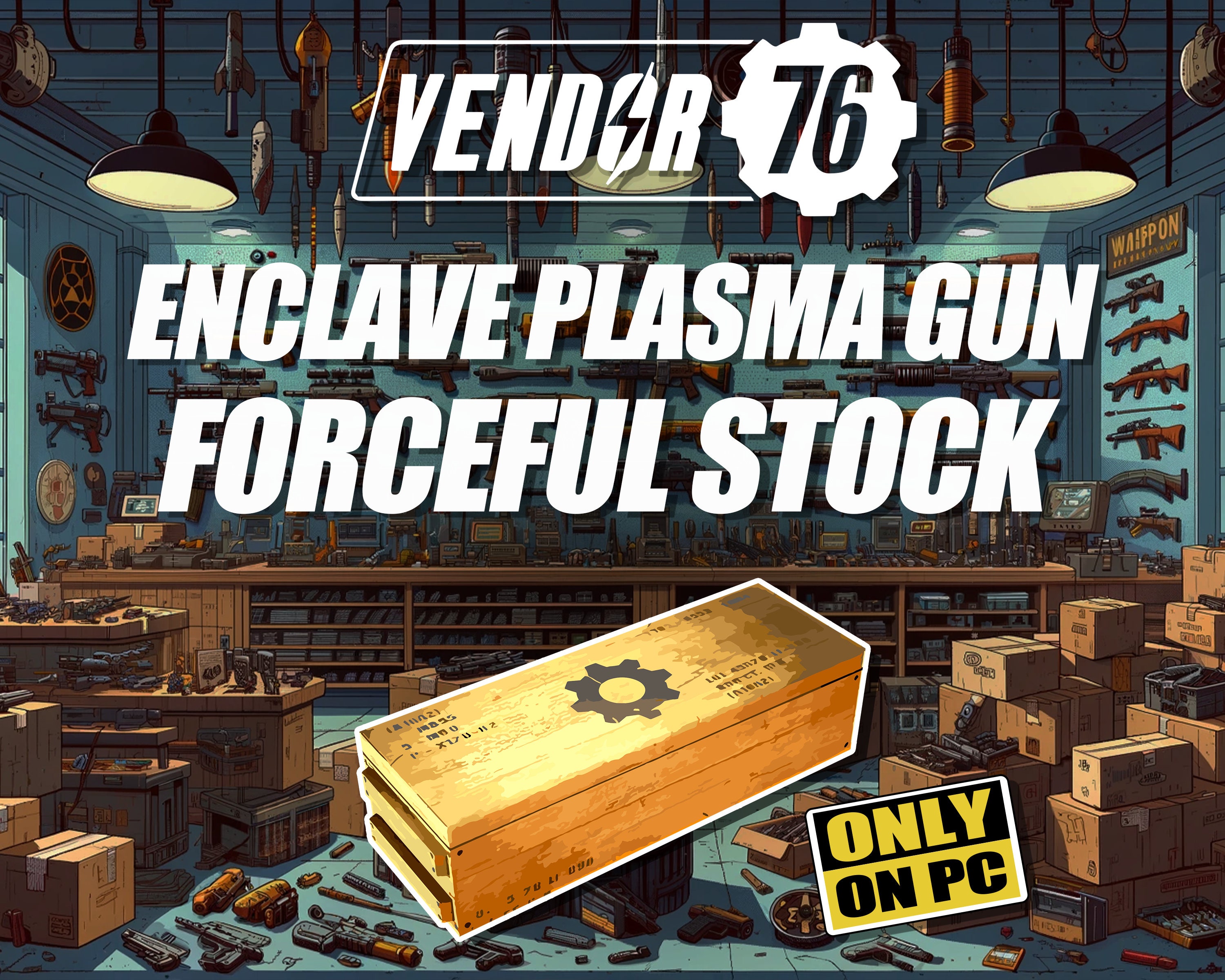 Enclave Plasma Gun Forceful Stock, Loose Mod, EPR Mods Fallout 76 PC ...