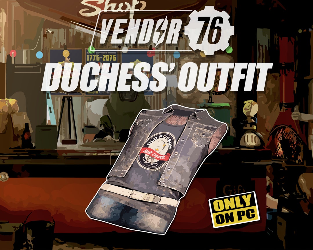Duchess' Outfit, Iconic Super RARE Collectible Apparel Fallout 76 PC ...