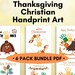 Thanksgiving Handprint Art With Bible Verses, Turkey Handprint, Fun ...