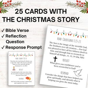 Biblical Advent Story Cards: 25 Days of Christmas Scripture Readings ...