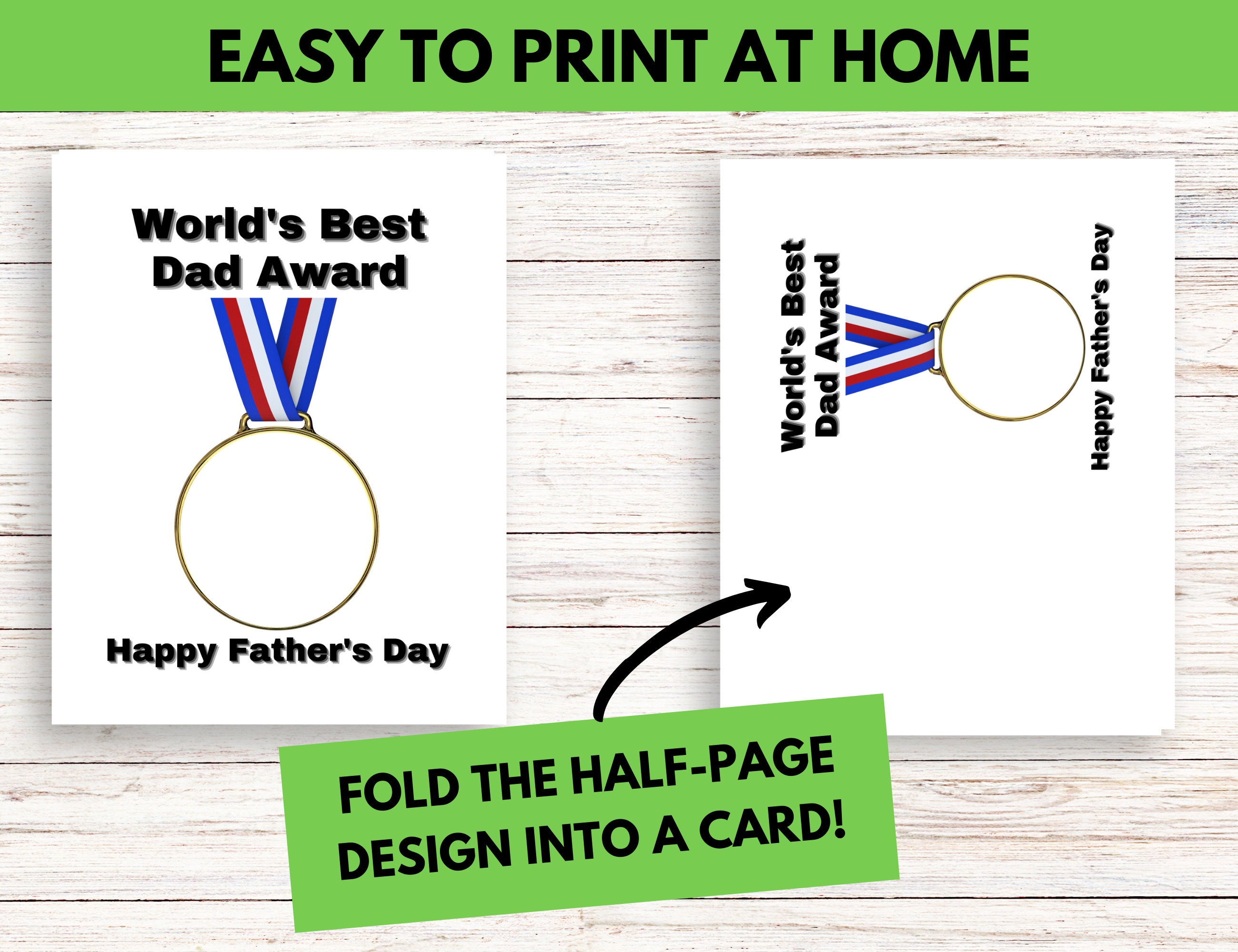 Father's Day Printable Handprint Art Gift Bundle, DIY Printable Father ...