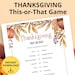 This or That Thanksgiving Game, Printable Family-friendly Thanksgiving ...