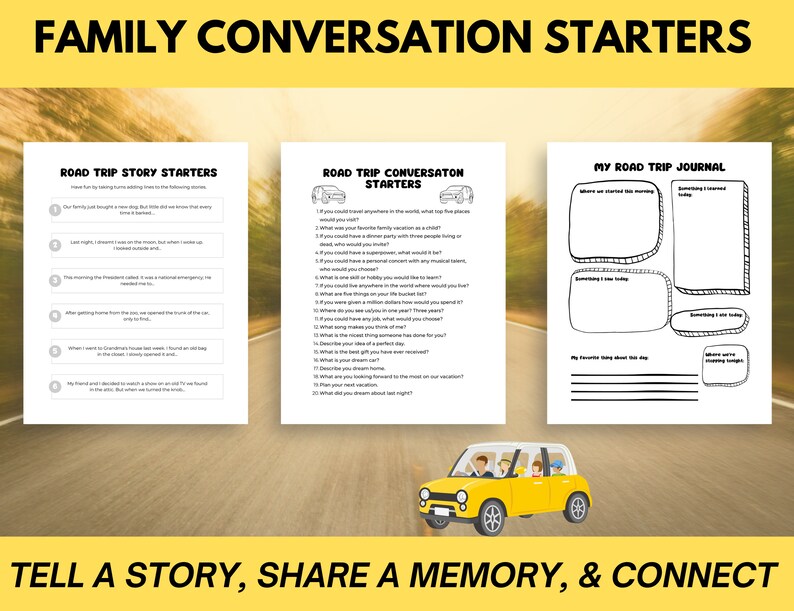 Road Trip Printable Activity Bundle With Games for Kids, Bible ...
