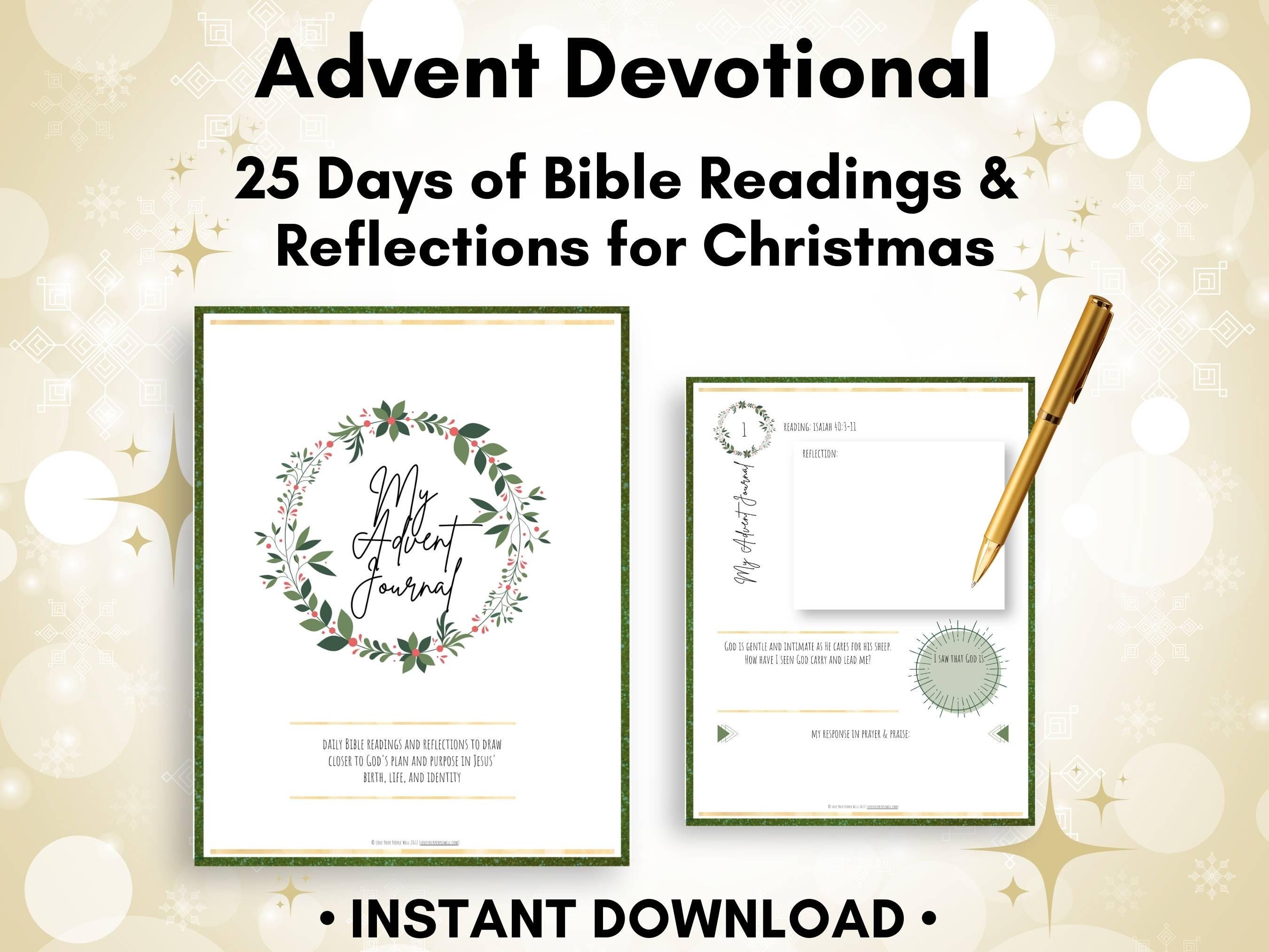 Printable Advent Devotional: 25 Days of Bible Study (PDF) - Etsy