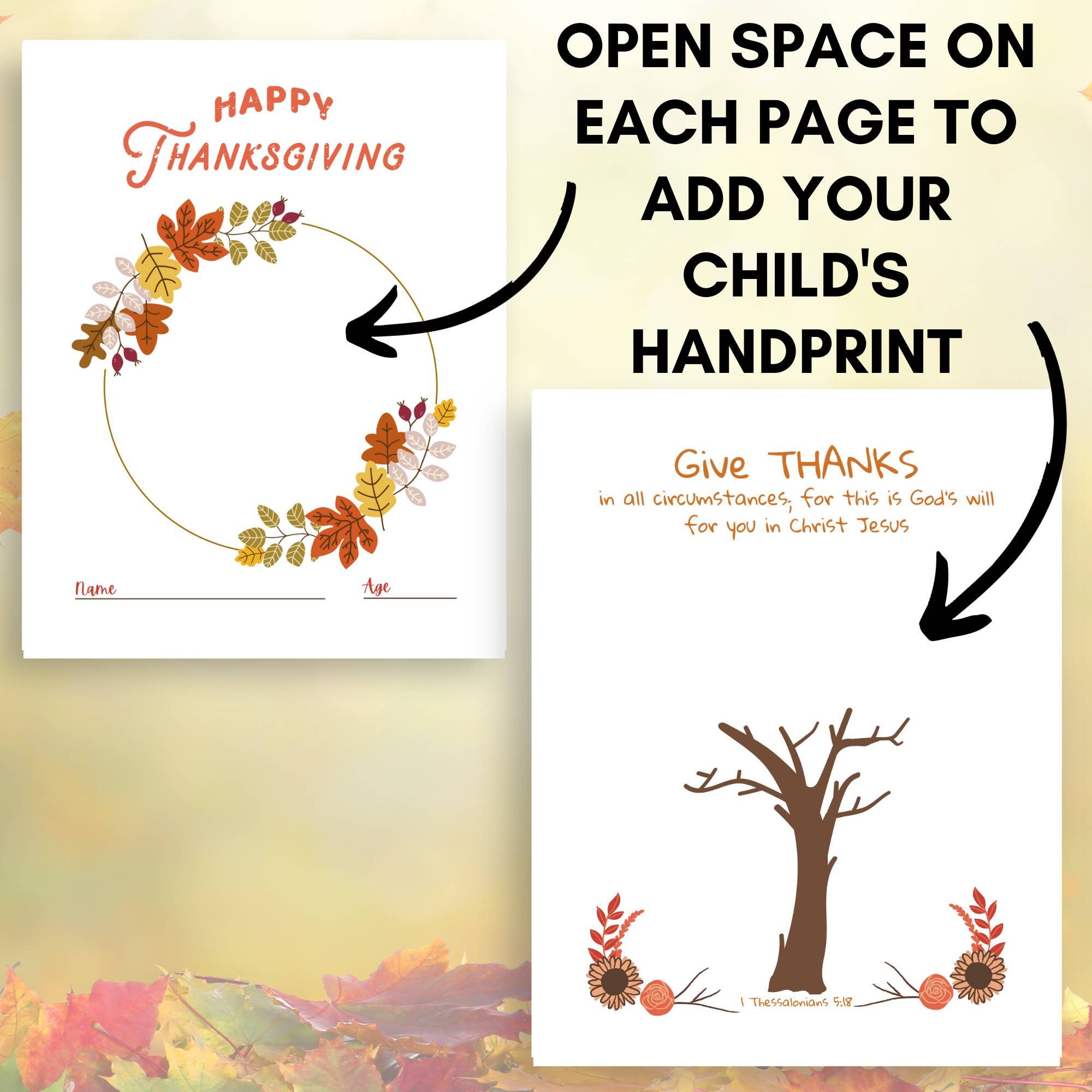 Thanksgiving Handprint Art With Bible Verses, Turkey Handprint, Fun ...