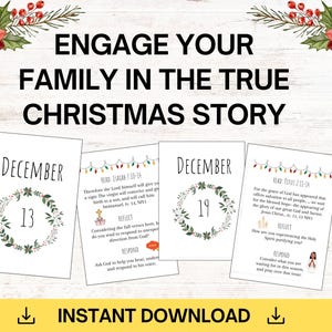 Biblical Advent Story Cards: 25 Days of Christmas Scripture Readings ...
