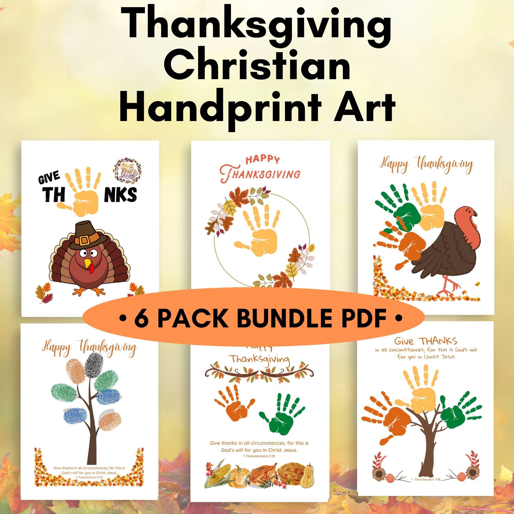 Thanksgiving Handprint Art With Bible Verses, Turkey Handprint, Fun ...