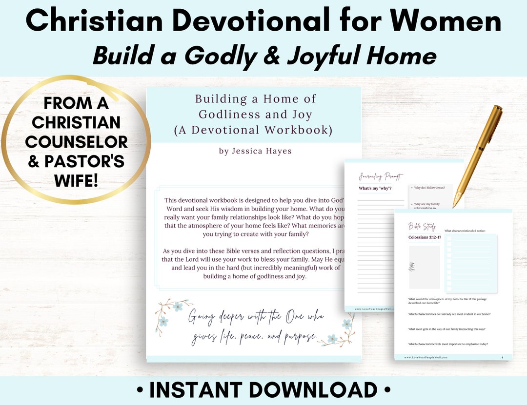 Printable Devotional for Women to Build a Godly and Joyful Home ...