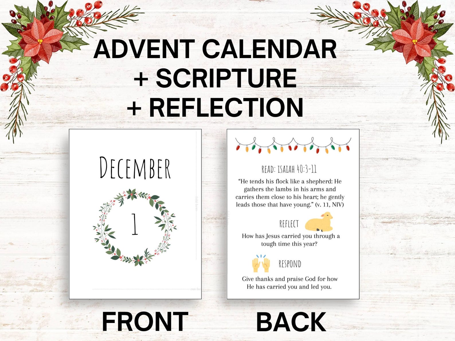 Biblical Advent Story Cards: 25 Days of Christmas Scripture Readings ...
