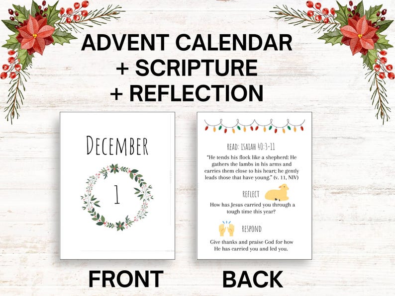 Biblical Advent Story Cards: 25 Days of Christmas Scripture Readings ...