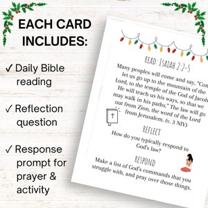 Advent Story Cards for DIY Advent Calendar, Printable Christmas ...