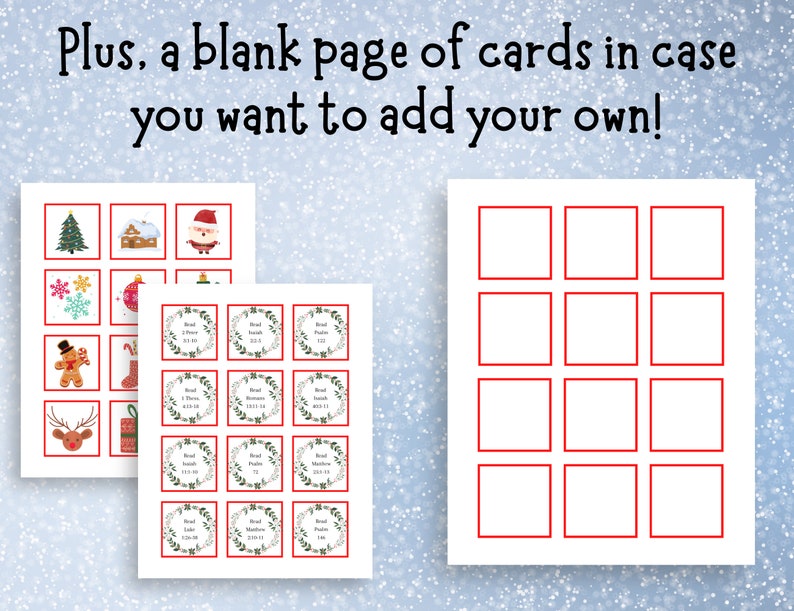 Printable Advent Calendar or Christmas Countdown Cards, Fun Christmas ...