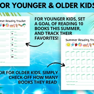 Printable Summer Reading Kit for Kids, Full Color Reading Log and ...