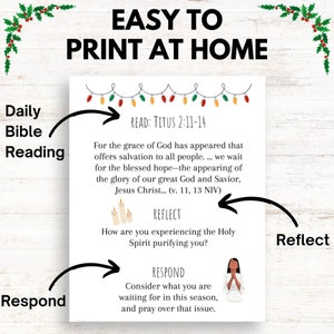 Advent Story Cards for DIY Advent Calendar, Printable Christmas ...