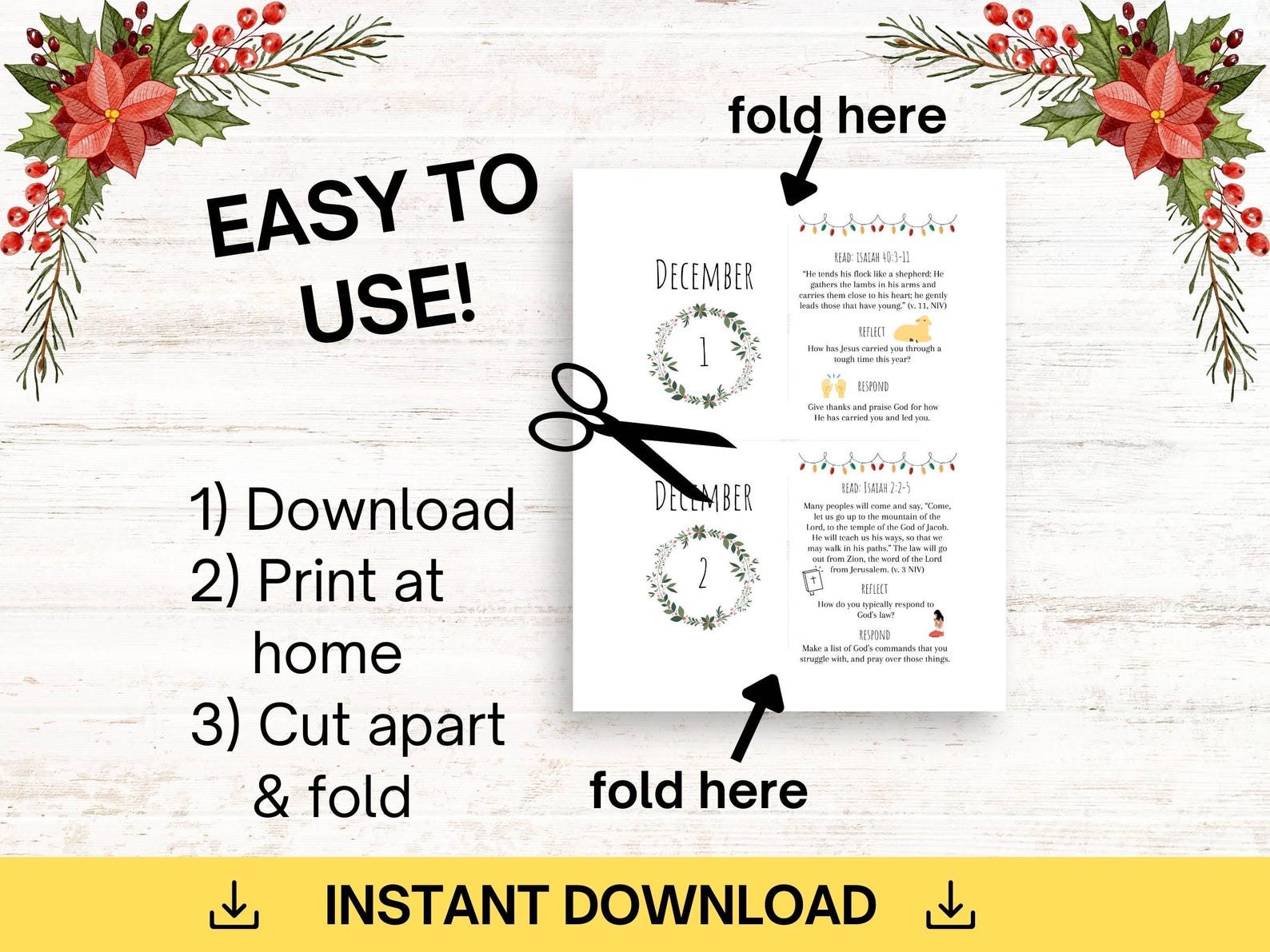 Biblical Advent Story Cards: 25 Days of Christmas Scripture Readings ...