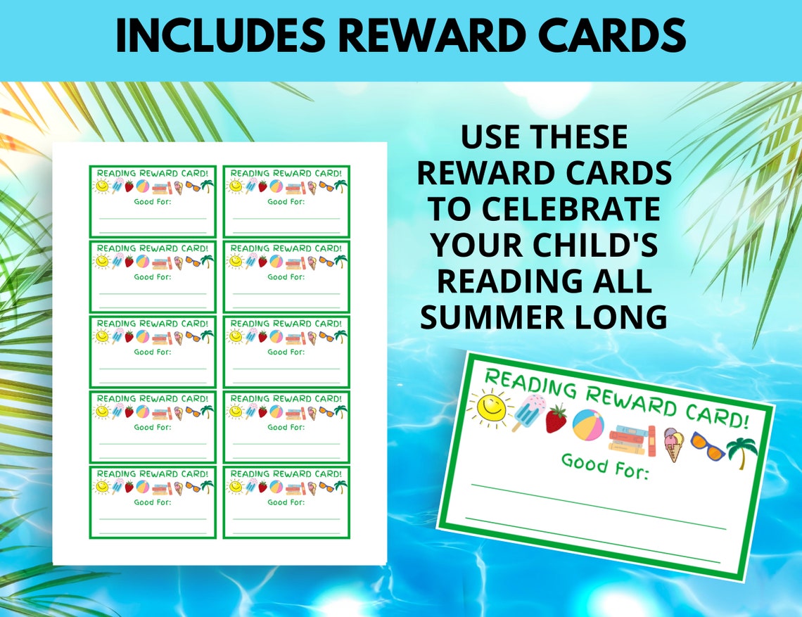 Printable Summer Reading Kit for Kids, Full Color Reading Log and ...