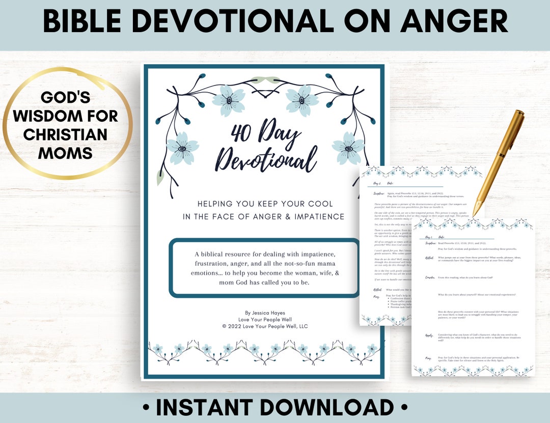 Anger Management Devotional for Christian Moms: Bible Journaling and ...