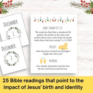 Biblical Advent Story Cards: 25 Days of Christmas Scripture Readings ...