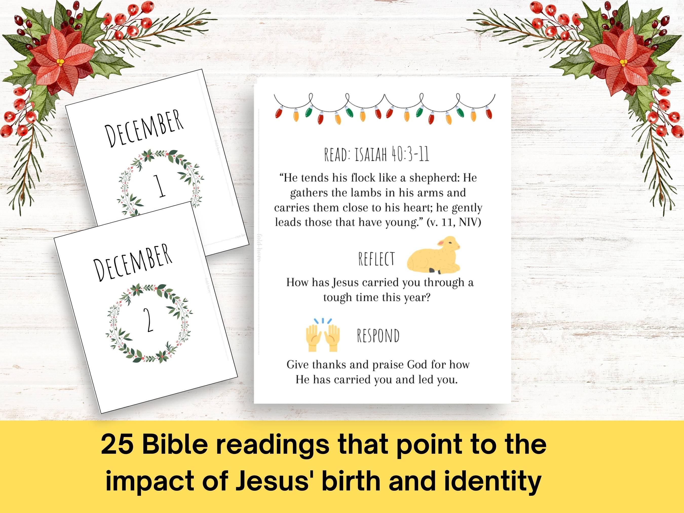 Biblical Advent Story Cards: 25 Days of Christmas Scripture Readings ...