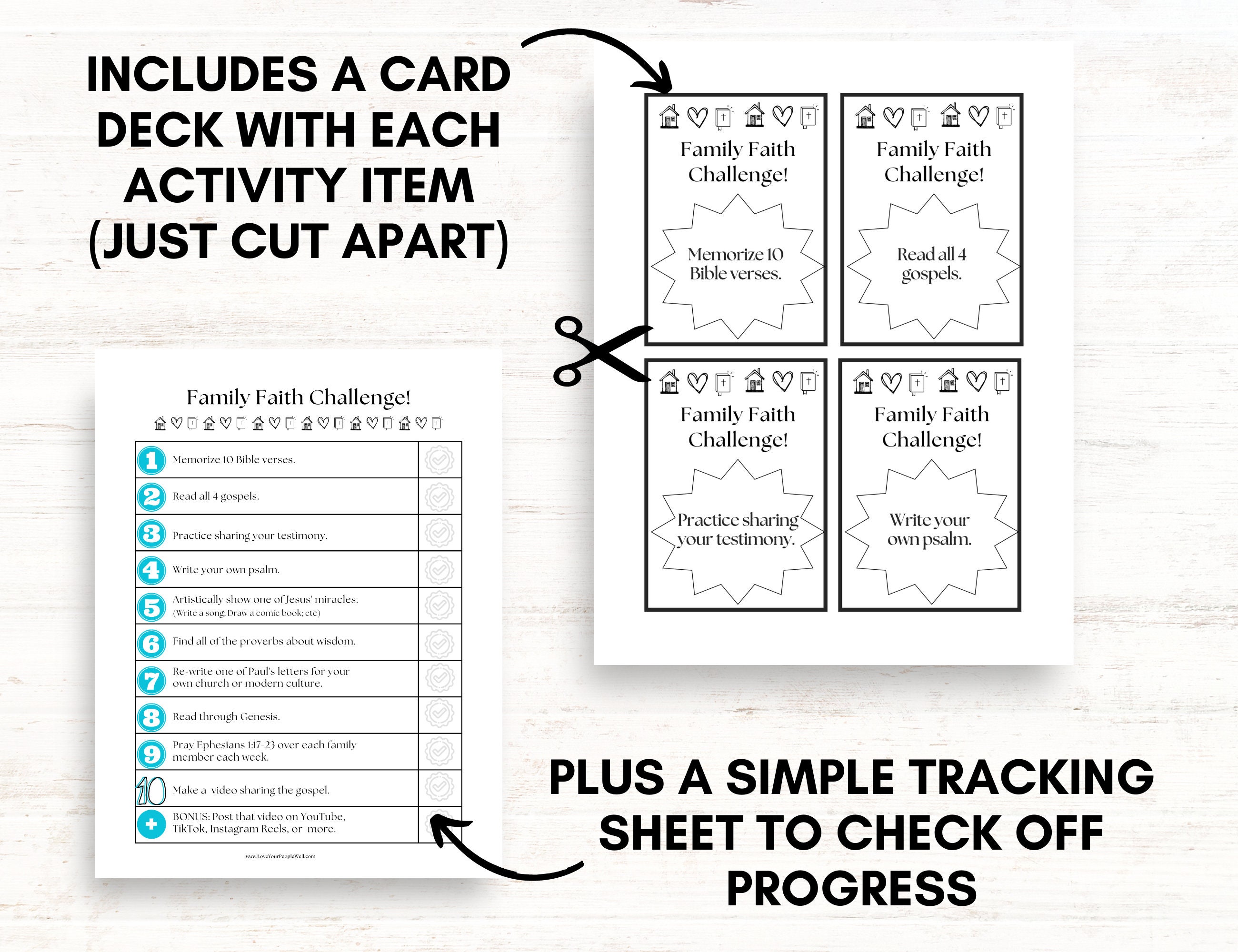 Family Bible Activity Challenge, 10 Activities to Build Your Family's ...