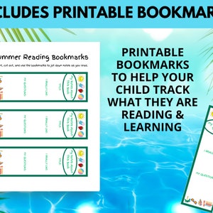 Printable Summer Reading Kit for Kids, Full Color Reading Log and ...