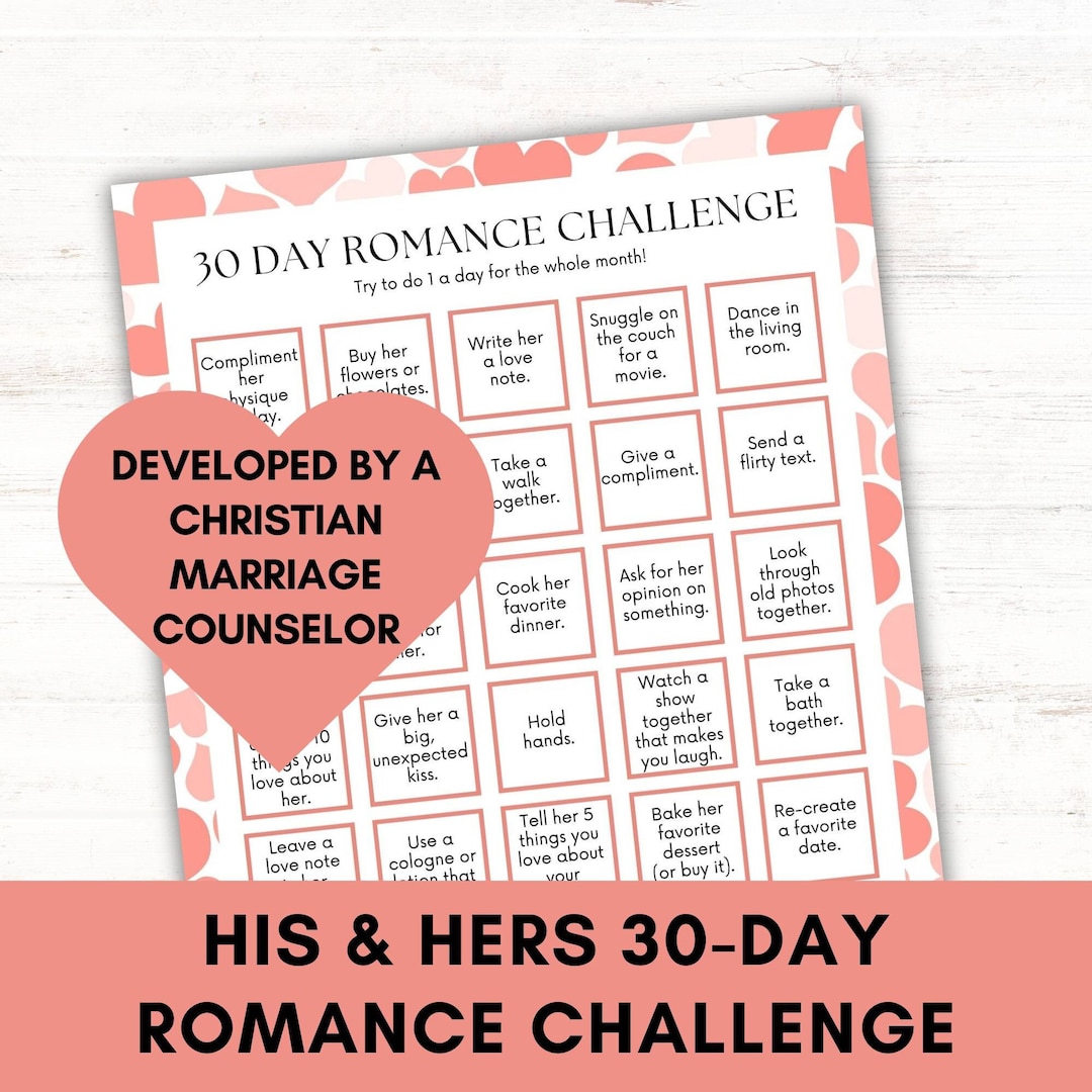 30 Day Romance Challenge, His and Hers Versions Included, Perfect for ...