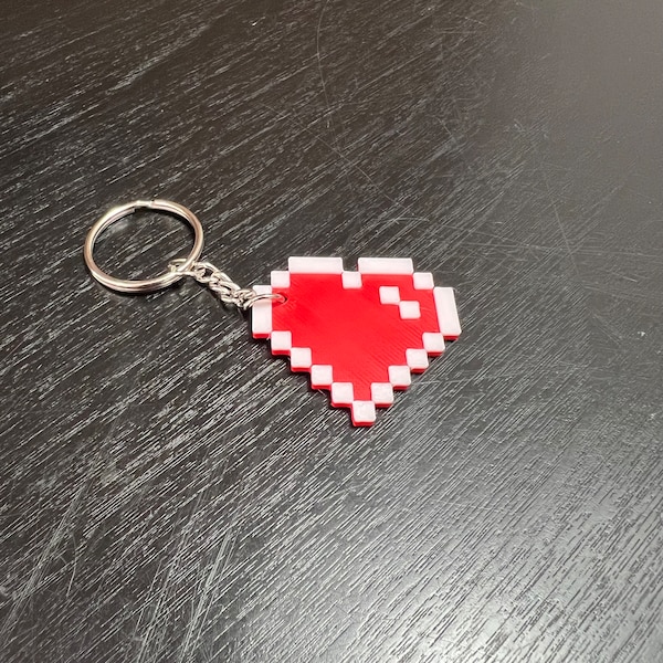 Heart Keychain - Etsy