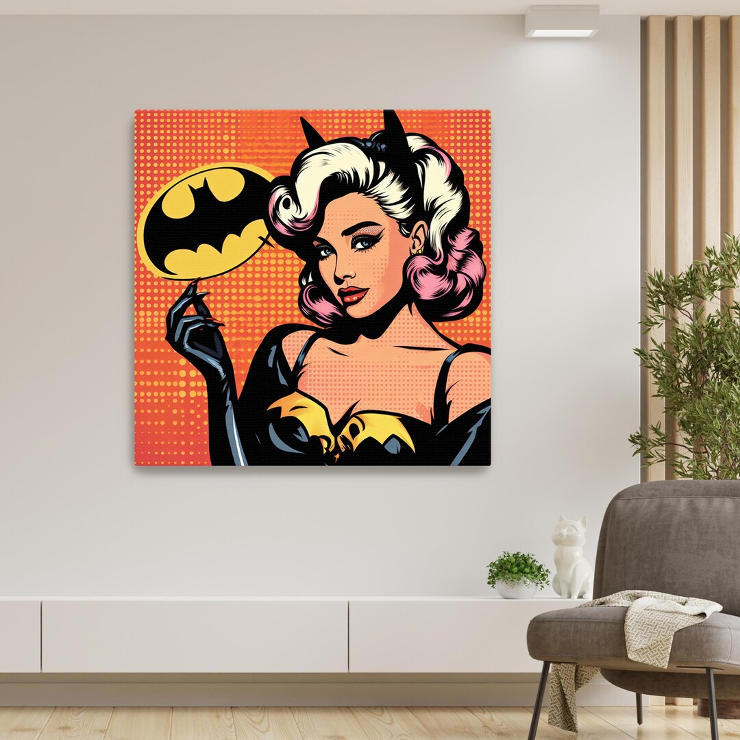 Vibrant Comic Book Superhero Print – Dolly Parton Inspired Wall Art ...