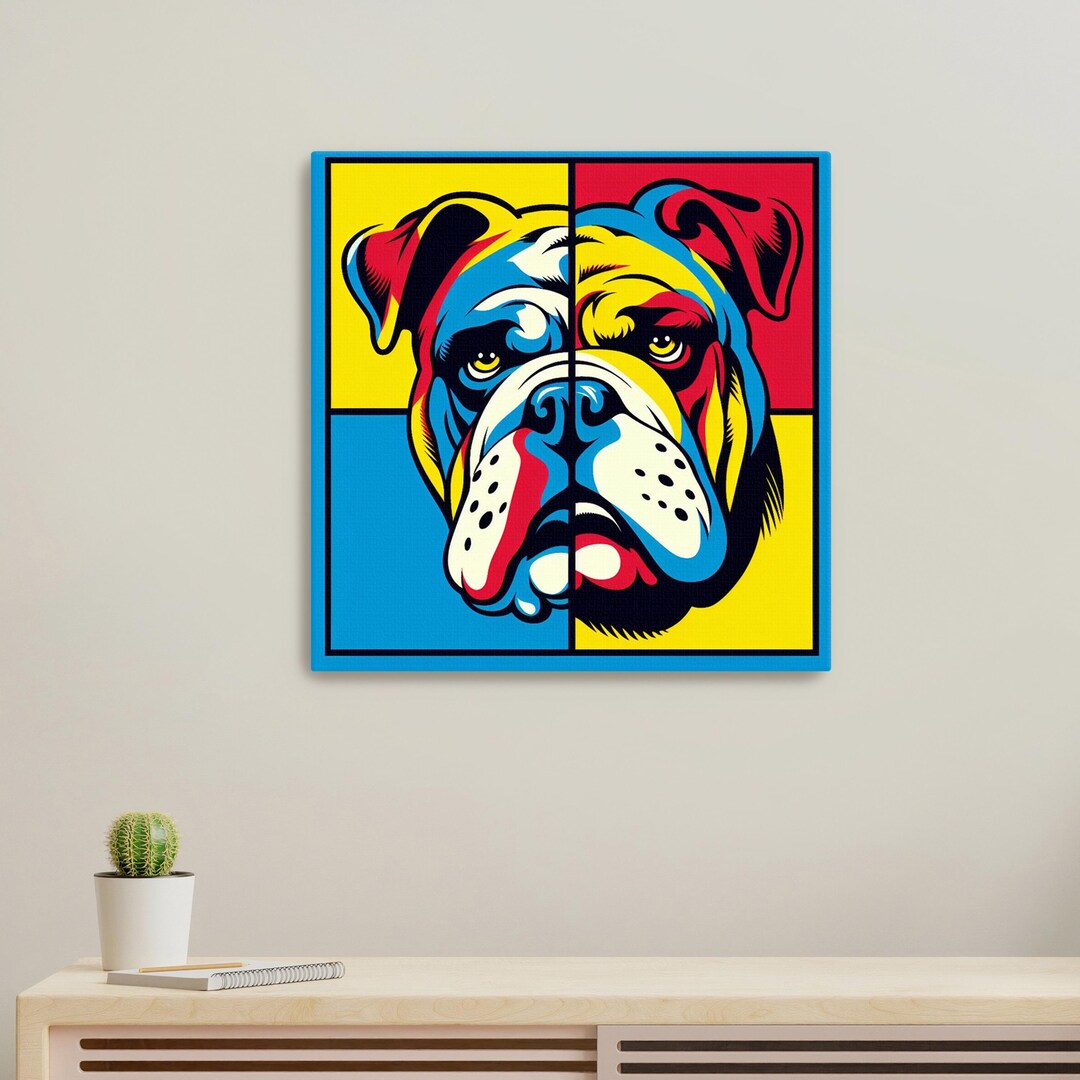Vivid Dog Poster: Brighten Your Walls With Colorful Pet Art - Perfect ...