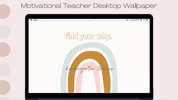 Motivational Teacher Desktop Wallpaper Kindergarten Teacher - Etsy Canada