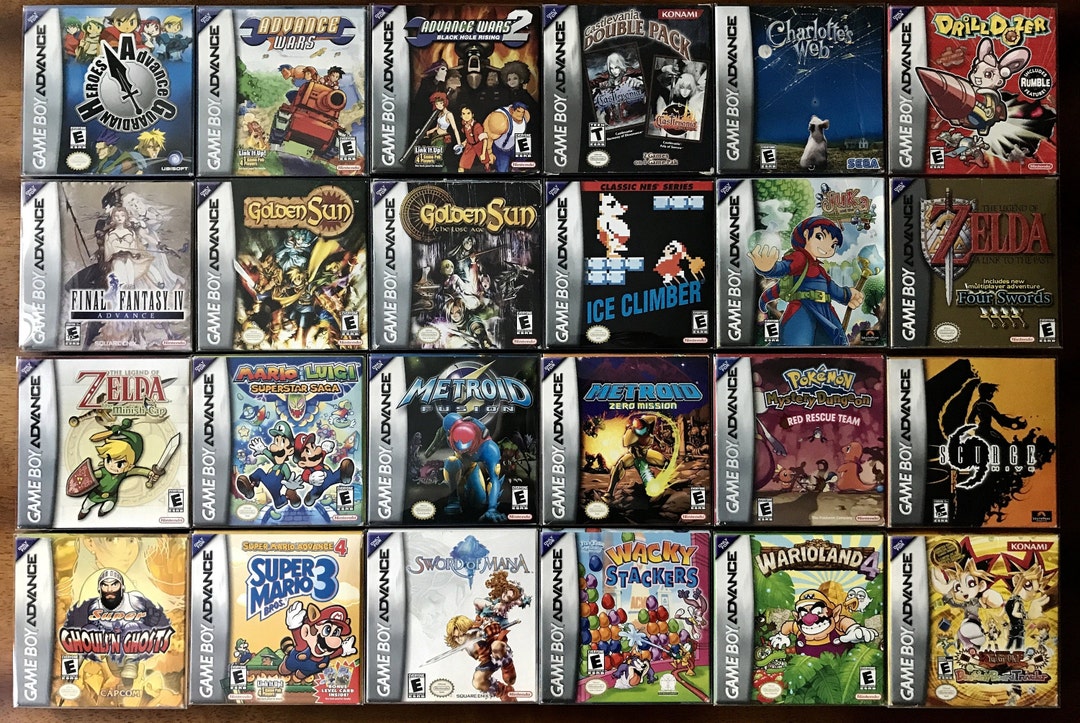 Gameboy Advanced 165 Games/roms Services - Etsy