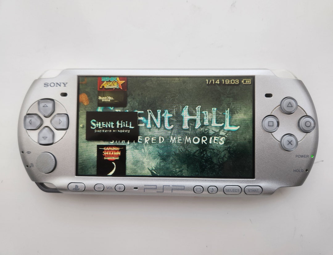 Psp 3000 Silver, Customized 128gb Memory Card, - Etsy