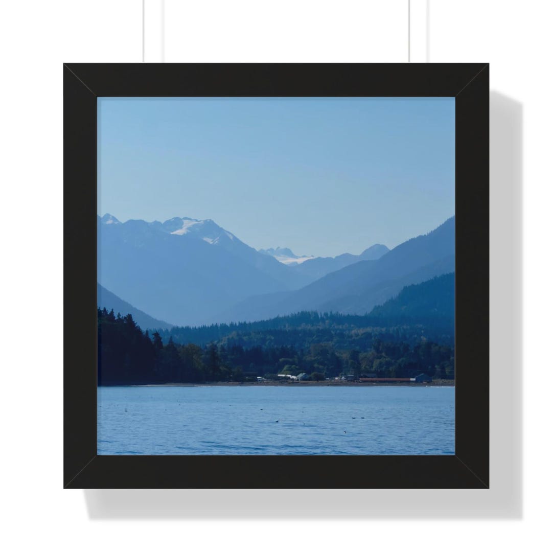 Framed Bellingham Farm Landscape Print | Rustic Country Wall Art - Etsy
